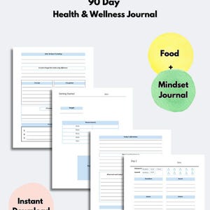 90 Day Slenderiiz Drops Journal, Daily Food Tracker, Mindset Journal ...