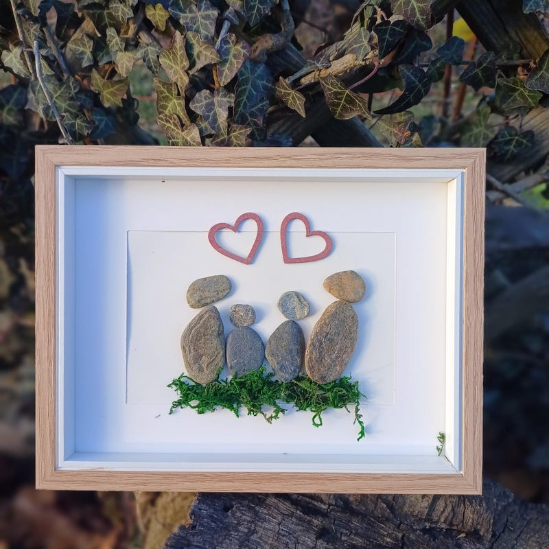 Gestalten Steinbilder Familie