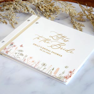 Letters to the Bride Book, Bride Scrapbook, Bridal Shower Gift, Wedding ...