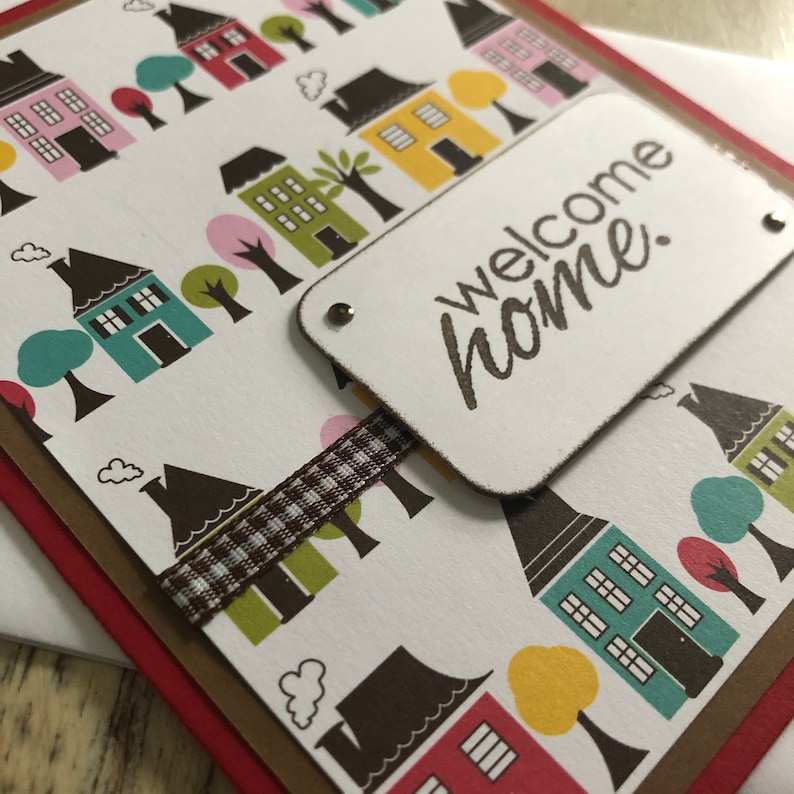 Welcome Home New Home/house Handmade Greeting Card - Etsy