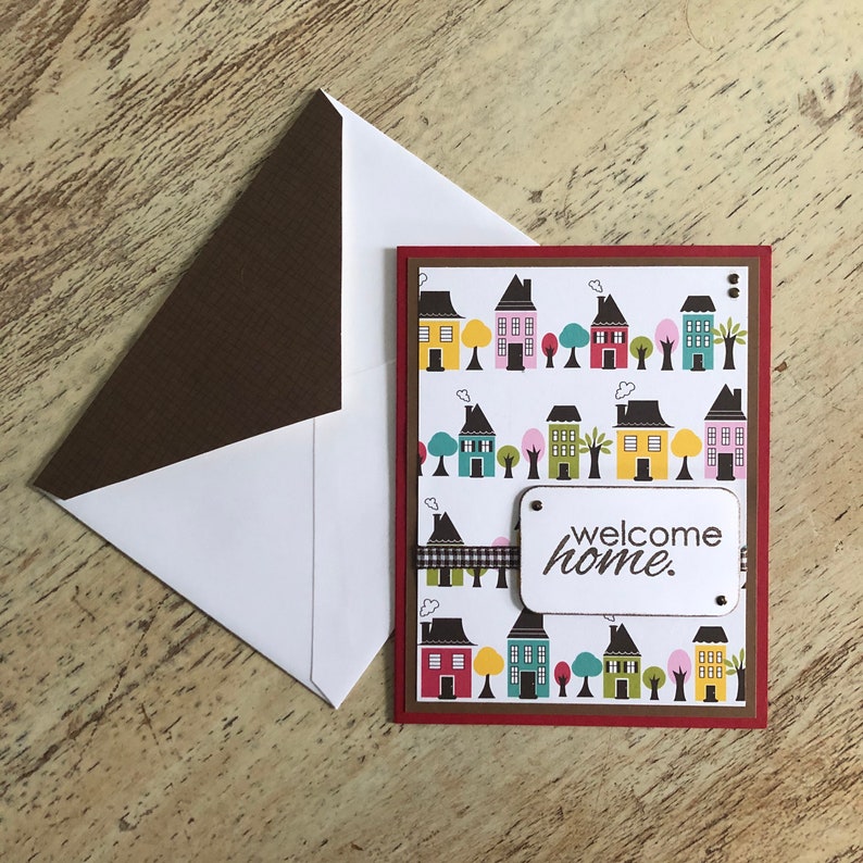 Welcome Home New Home/house Handmade Greeting Card - Etsy
