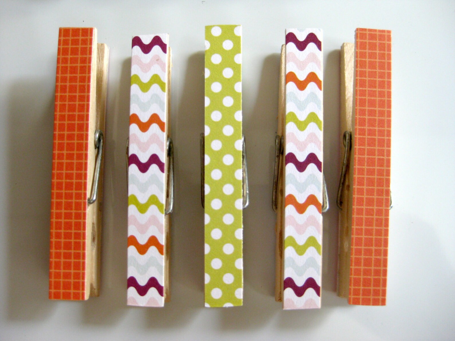 Funky Clothespin Magnets - Set of 5 - Etsy
