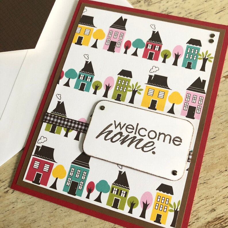 Welcome Home - New Home/house Handmade Greeting Card - Etsy