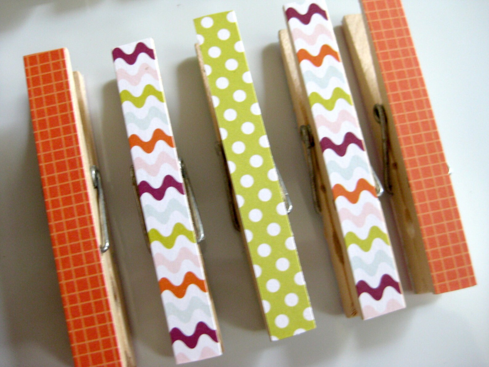Funky Clothespin Magnets - Set of 5 - Etsy