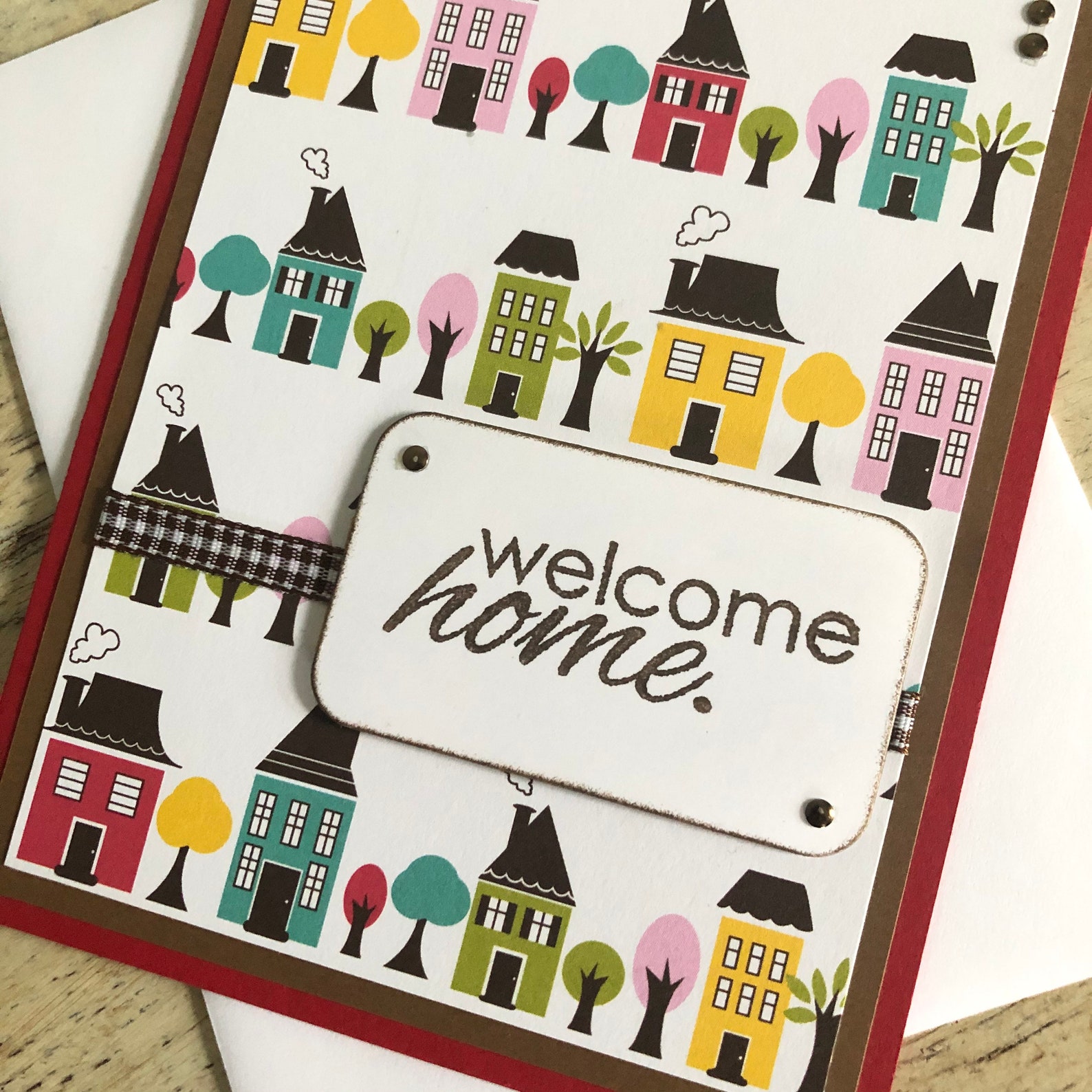 Welcome Home New Home/house Handmade Greeting Card - Etsy