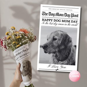 Mother’s Day Dog Mom Newspaper Printable – Digital Download - Etsy