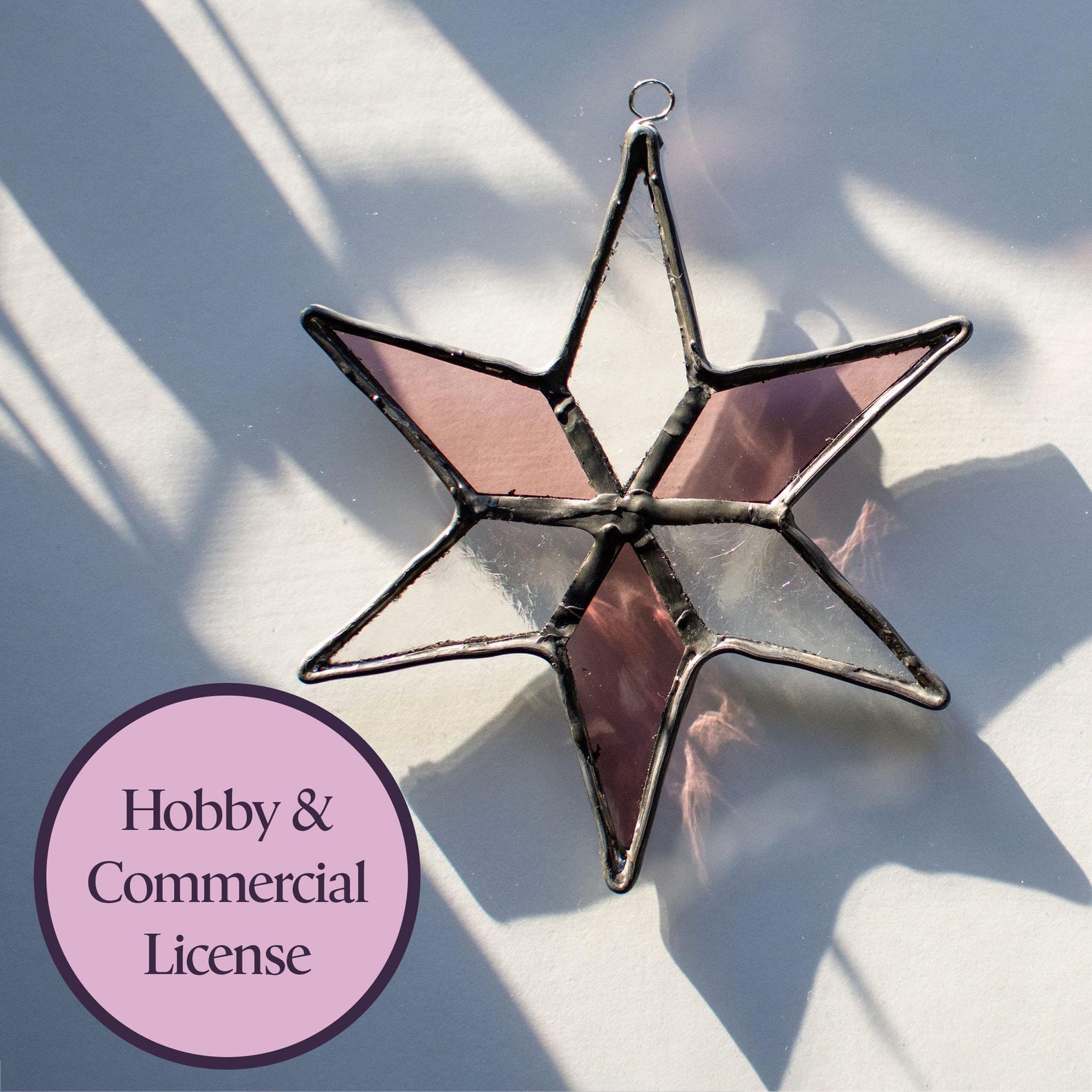 3 Christmas Stars Stained Glass Patterns Digital Download - Etsy