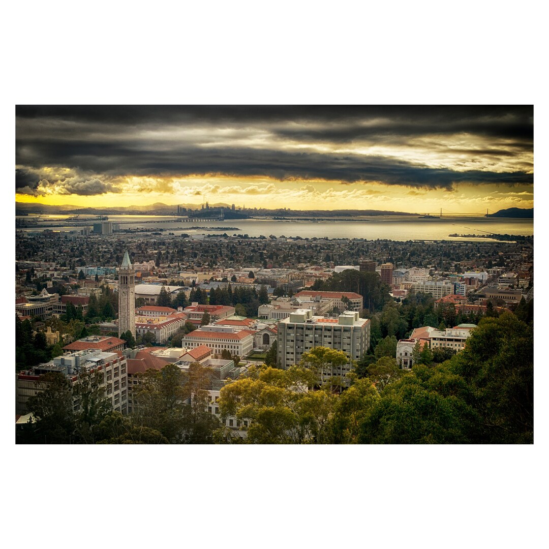 Berkeley Skyline Print – UC Berkeley, San Francisco & Golden Gate ...