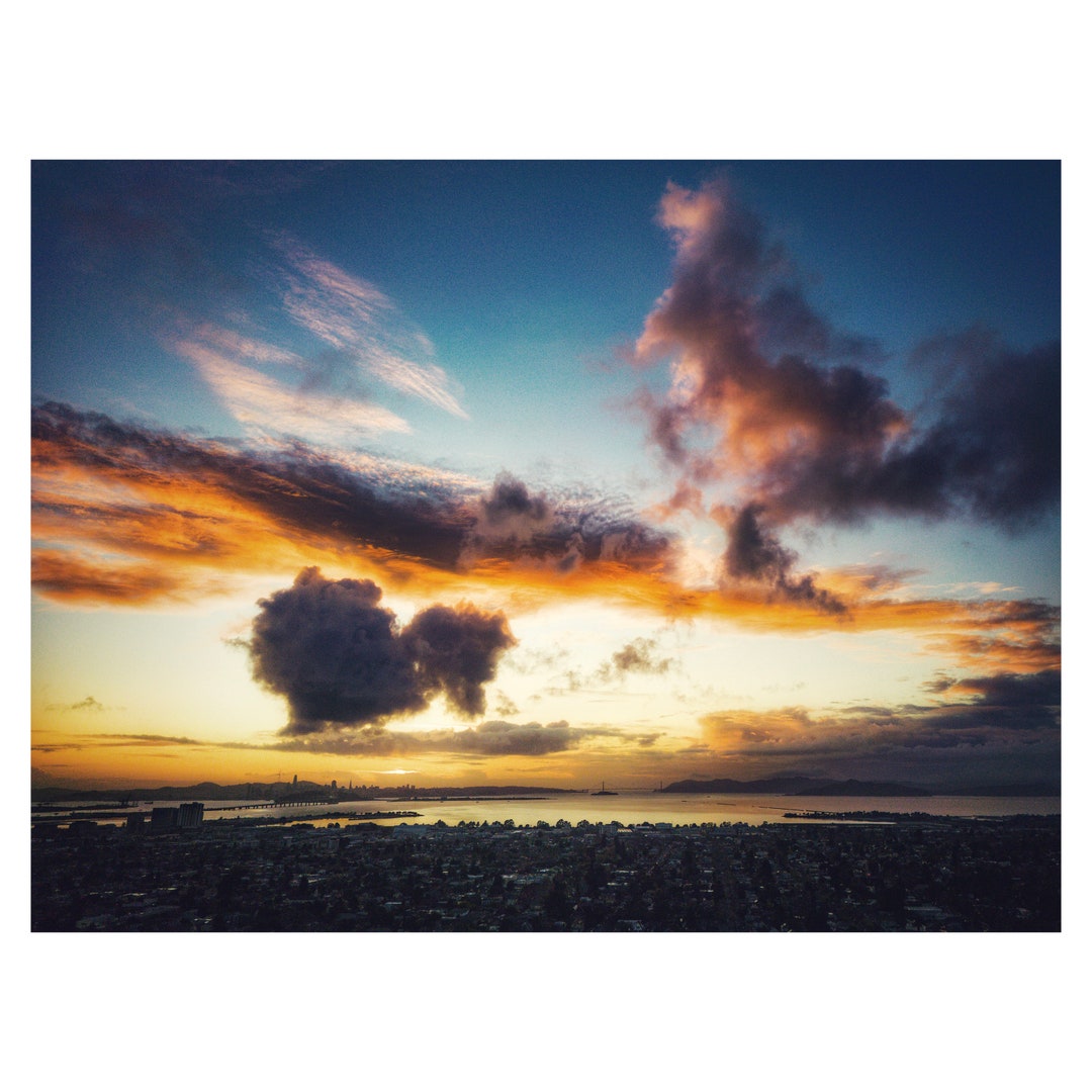 Berkeley Sunset: Bay Area Print - Etsy