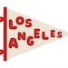 Los Angeles City Vintage Pennant Poster Print Digital Download - Etsy