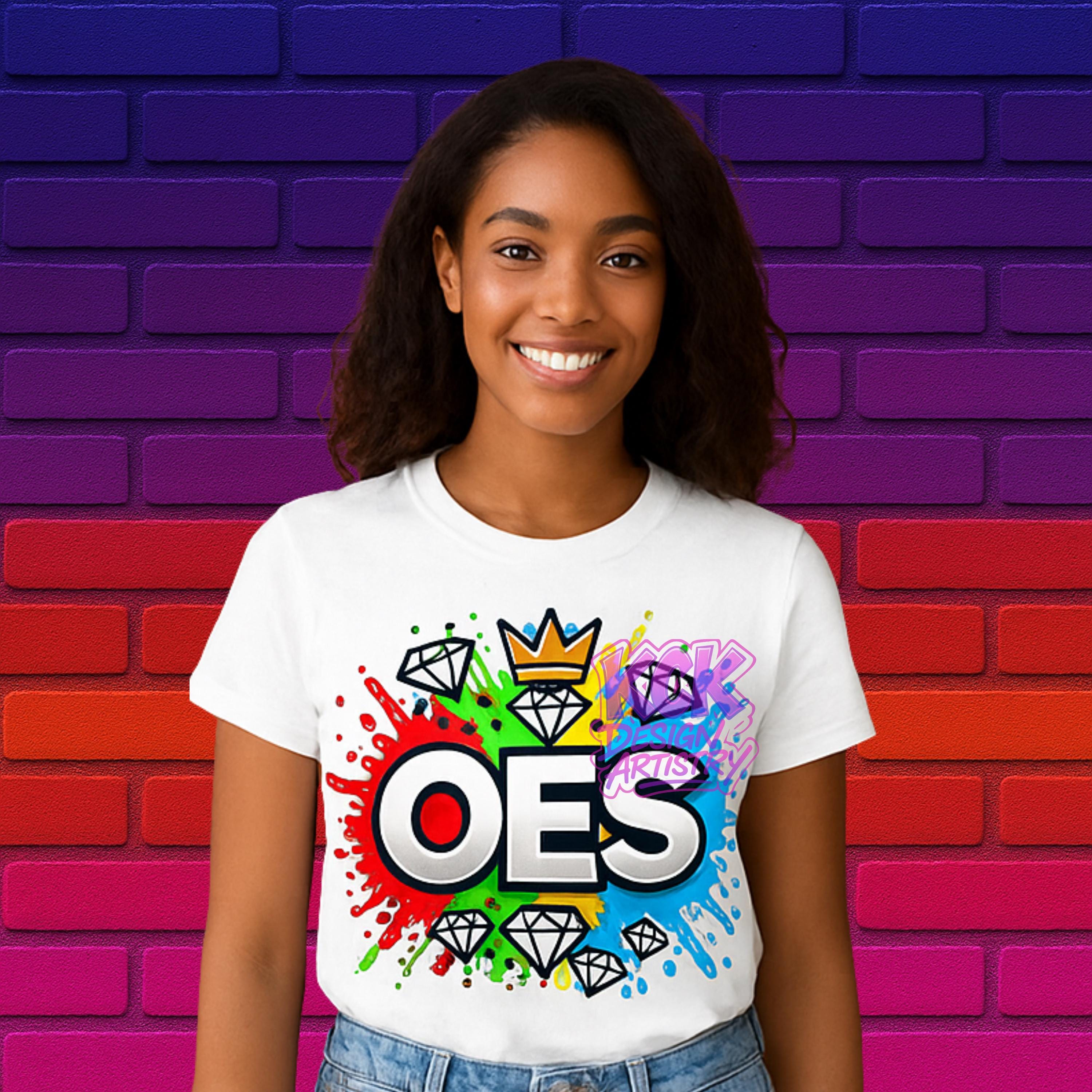 OES PNG – Order of the Eastern Star Sublimation Design – Crown Diamond ...