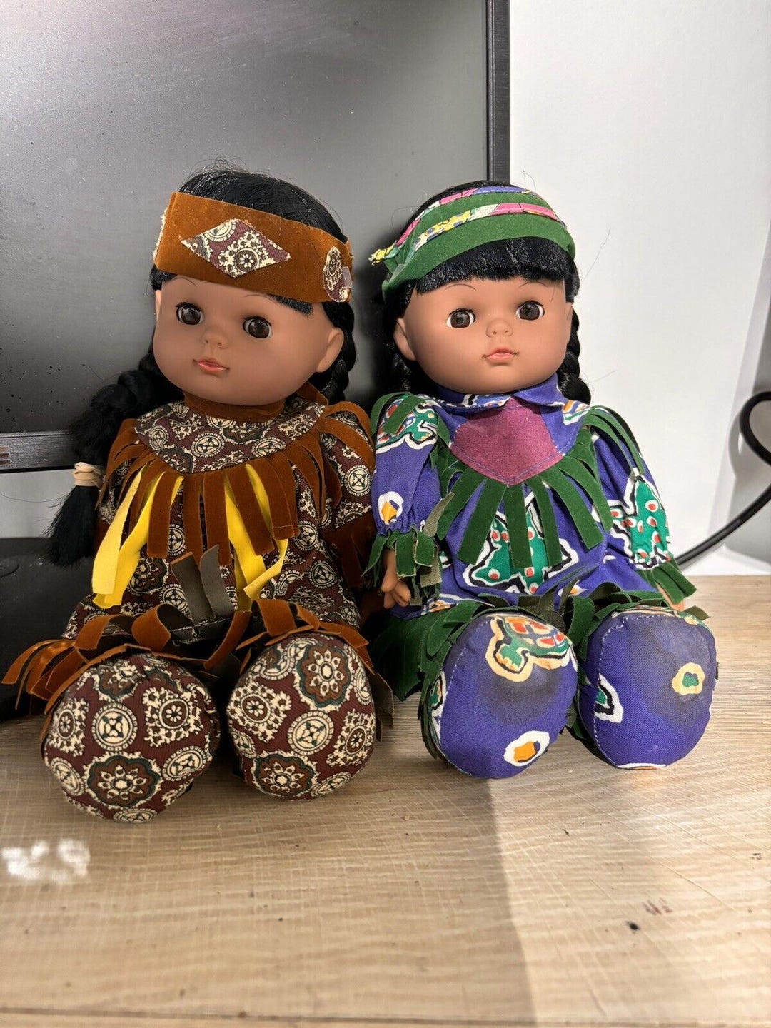 TWO Gi-go Native American Dolls, Sleepy Eyes. 12 - Etsy