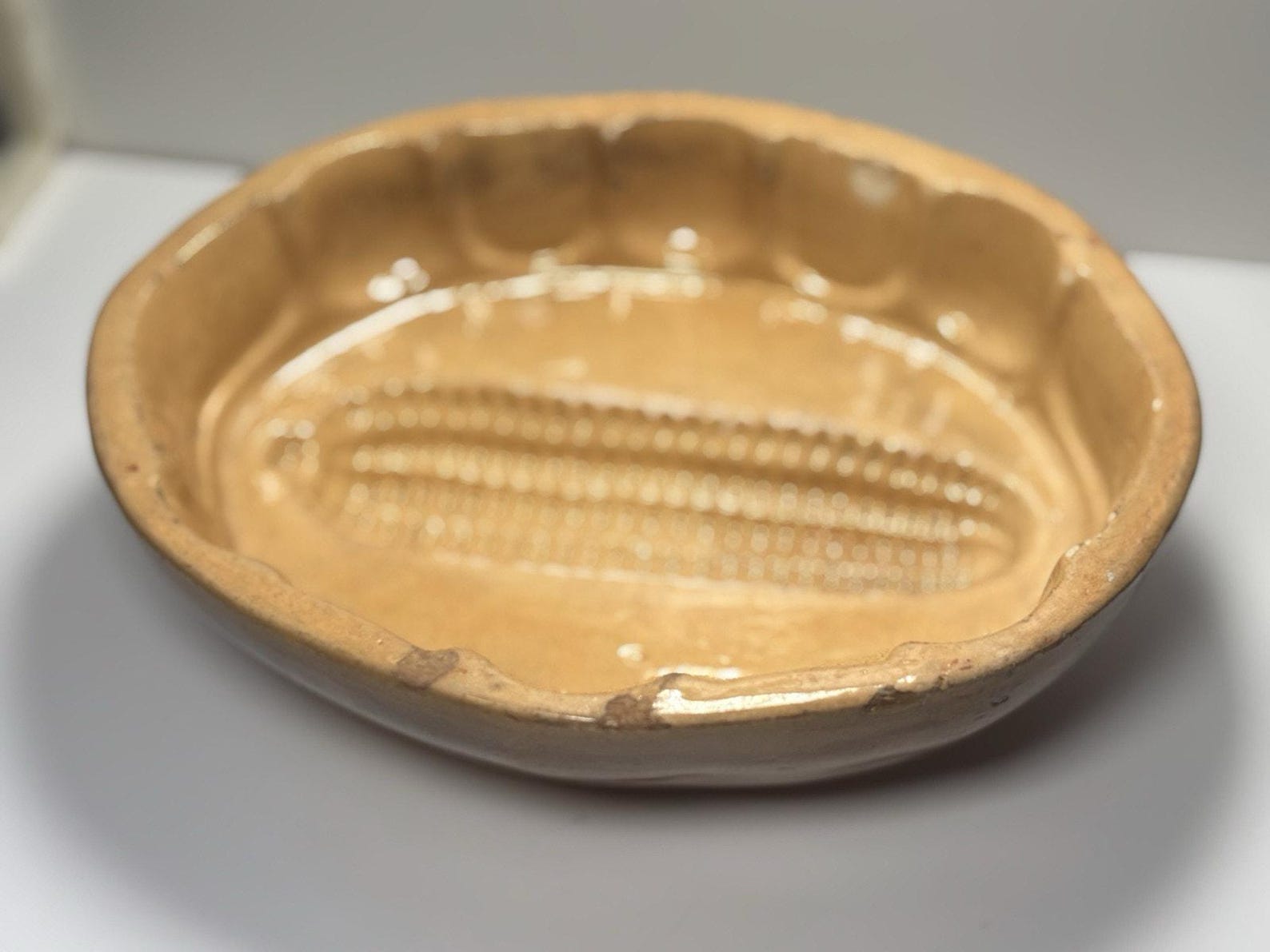 Yellowware Food Mold Corn Design Circa 1900 - Etsy