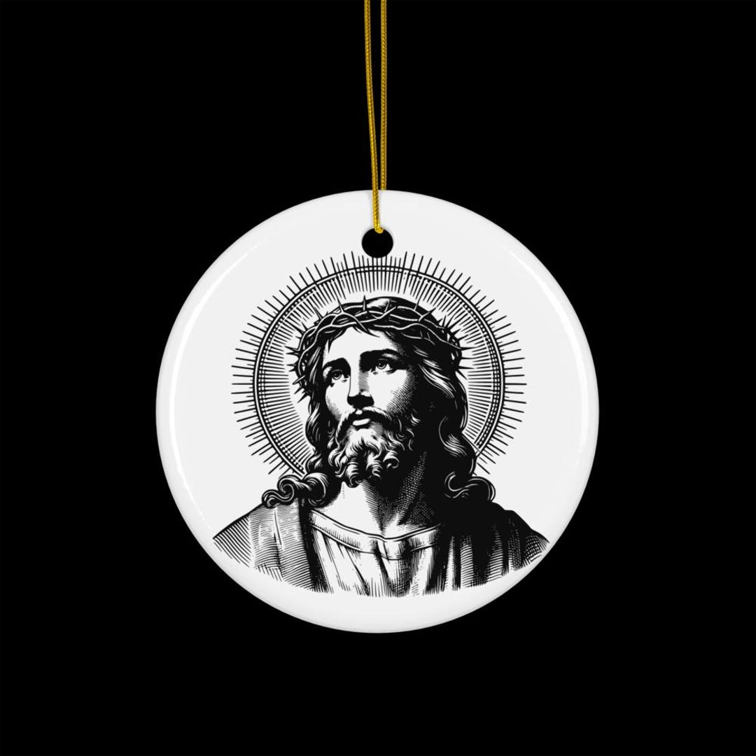 Jesus Christ Ceramic Religious Ornament - Etsy