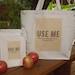 Canvas Lunch Bag Recycled Cotton Lunch Bag Gender Neutral Lunch Bag ...