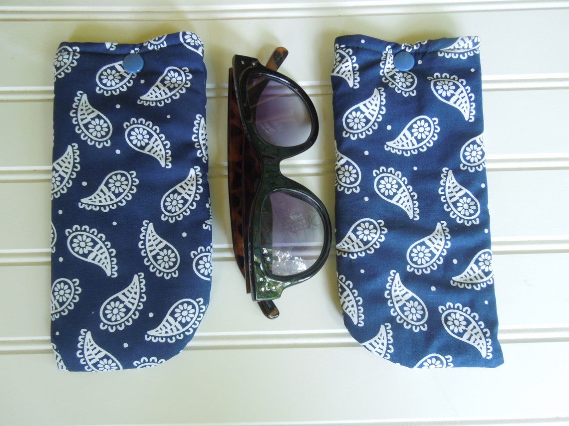 Padded Eyeglass Cover Eyeglass Case Eyeglass Pouch for - Etsy