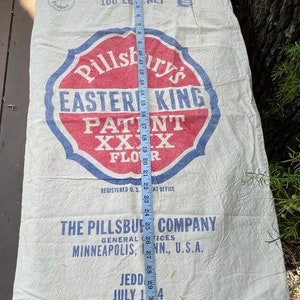 Vintage Cotton Flour Sacks - Old Fashioned Flour Sack - Original Flour ...