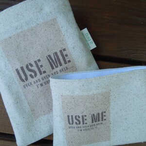 Canvas Lunch Bag - Recycled Cotton Lunch Bag - Gender Neutral Lunch Bag ...