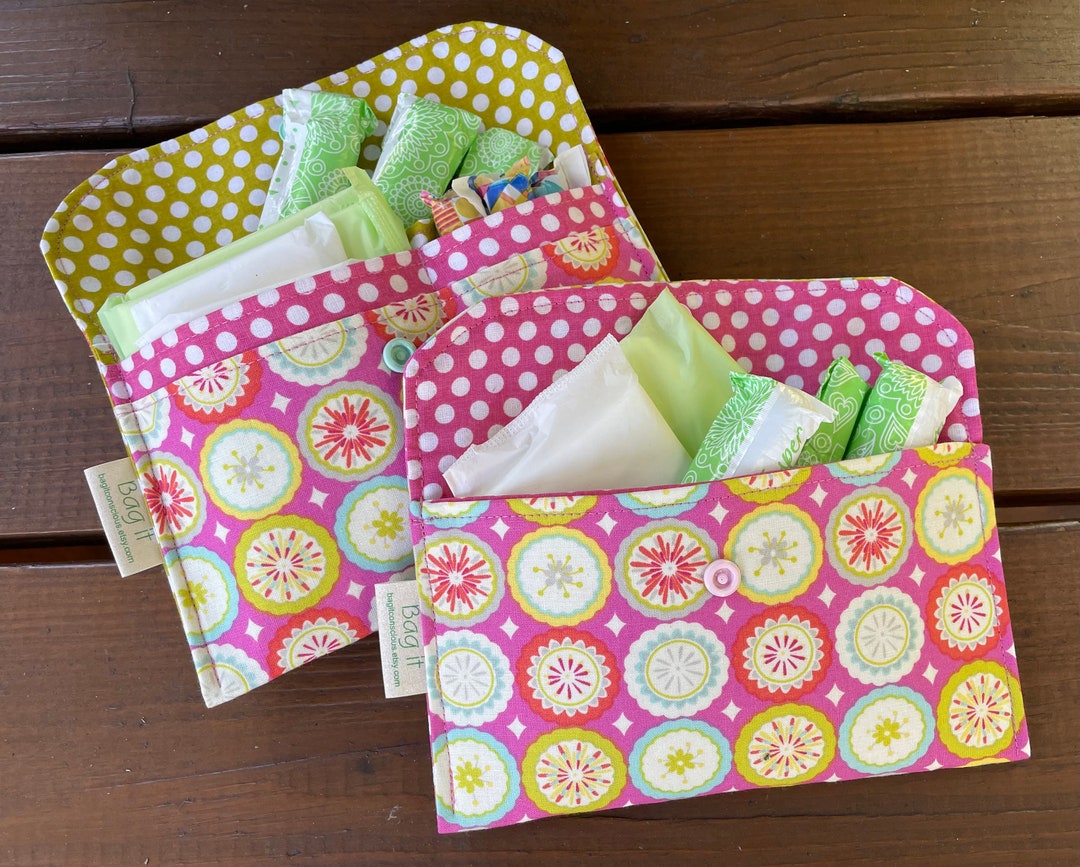 Privacy Pouch Sanitary Pad Holder Sanitary Pouch Tampons Holder Two ...