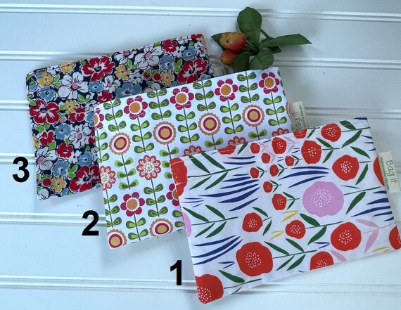 Reusable snack bags Reuse snack bag Fabric snack bag Eco | Etsy