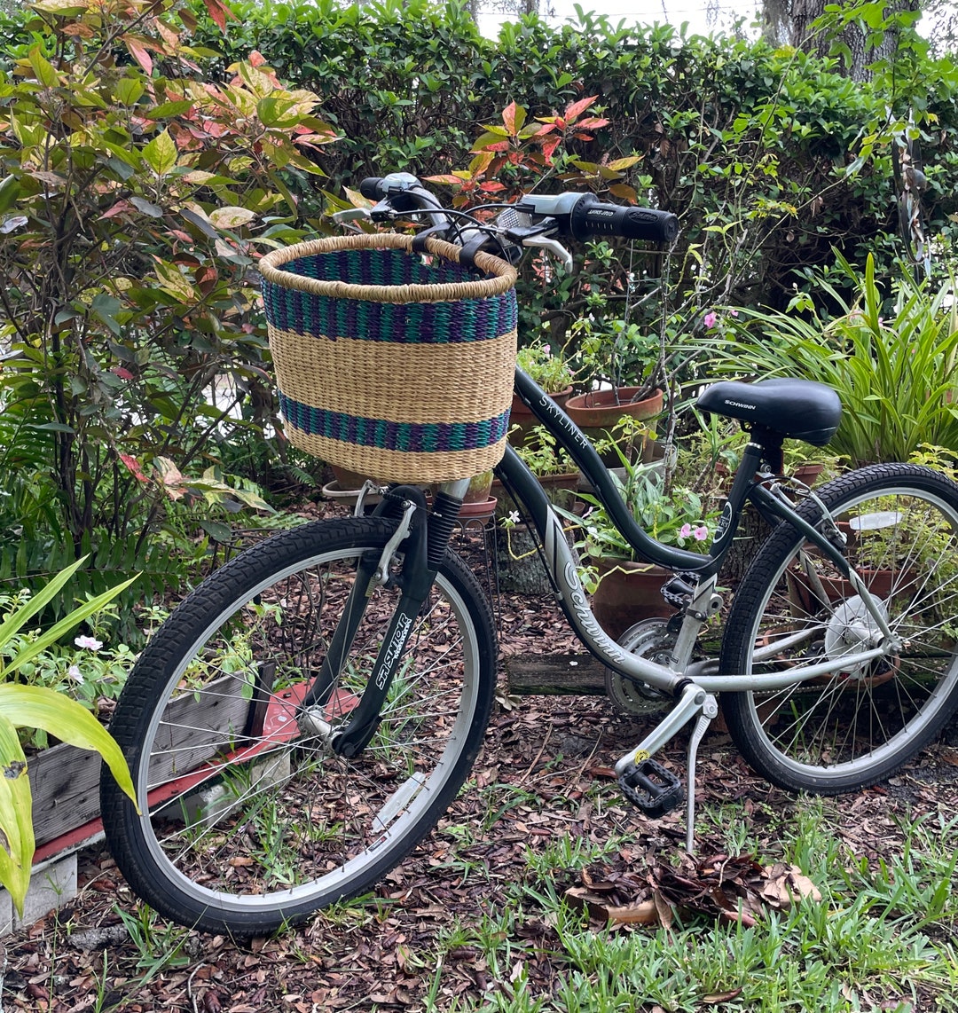 Bicycle Basket Bolga Basket Large Front Bicycle Basket - Etsy