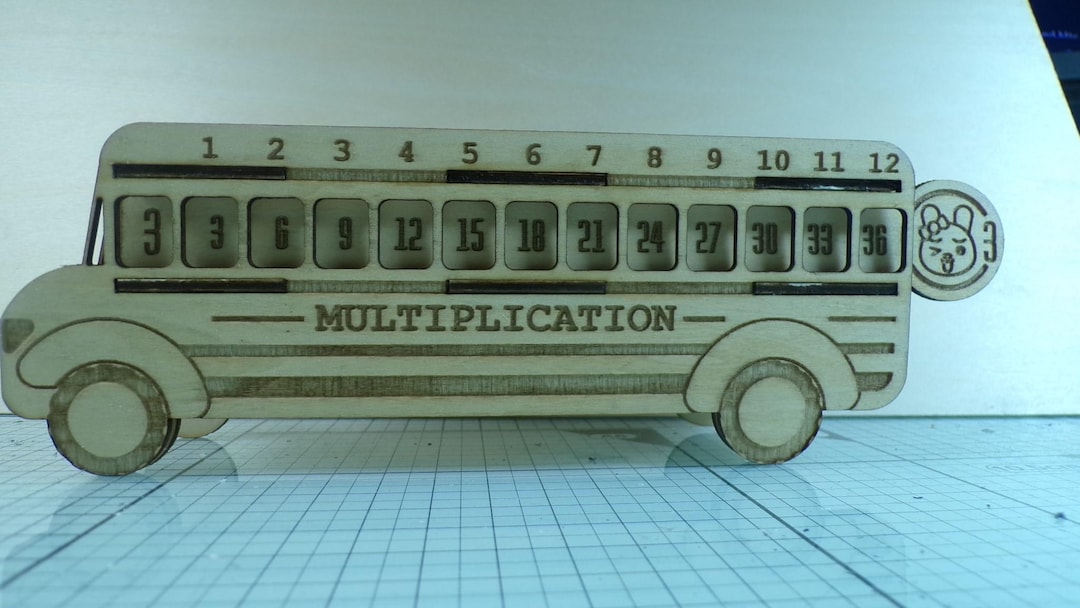 Learn Multiplication While Having Fun - Handmade Wooden Educational Bus ...