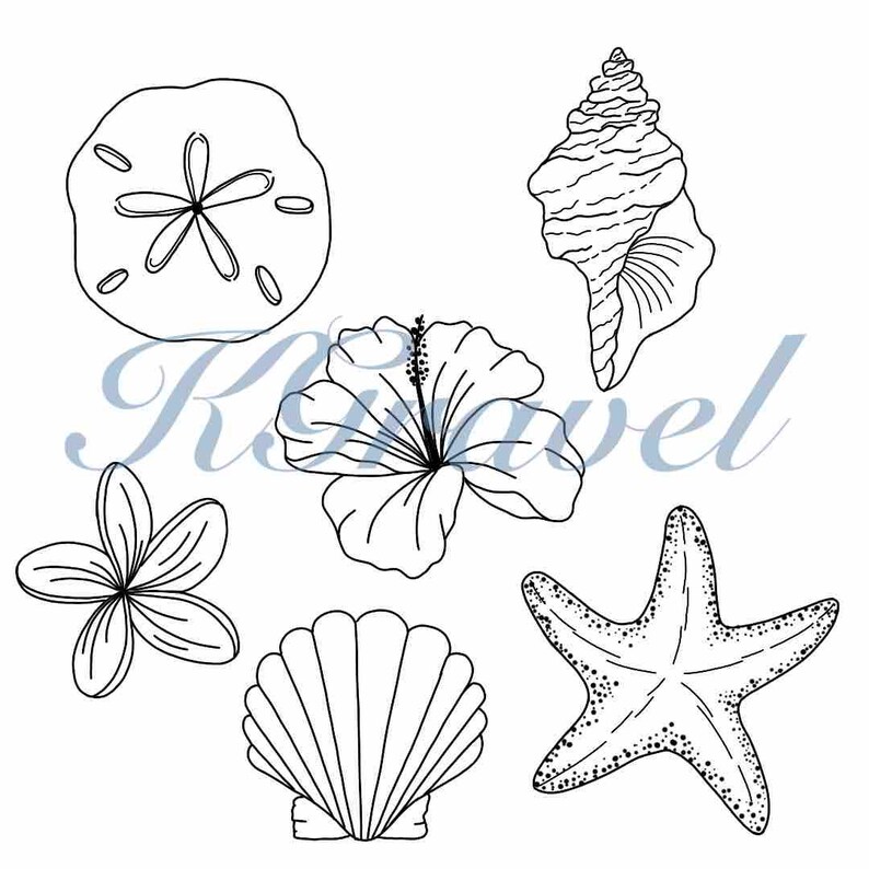 Ocean and Beach Flash Tattoo Designs - Etsy