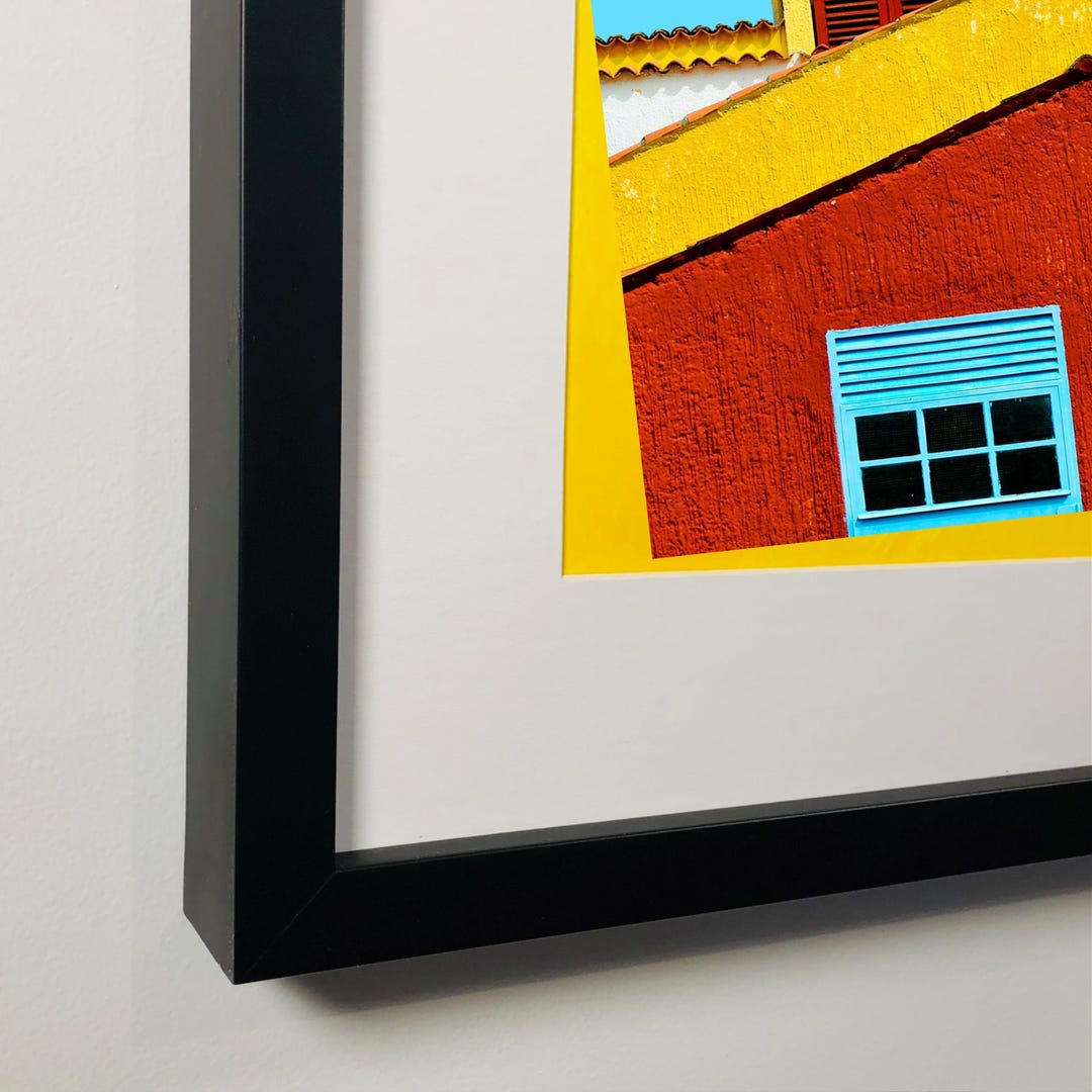 Gallery Slim Matte Black Picture Frame. Solid Wood. Made to Measure ...
