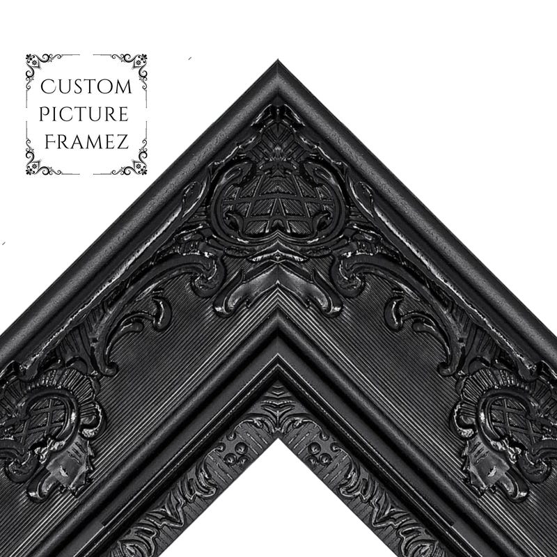 Ornate Black Frame - Etsy