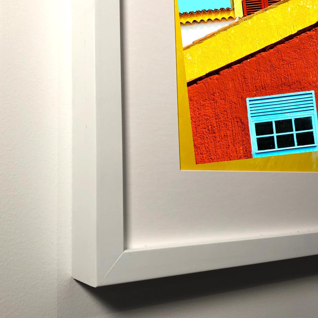 Gallery Slim Matte White Solid Wood Picture Frame, High Quality, Free ...