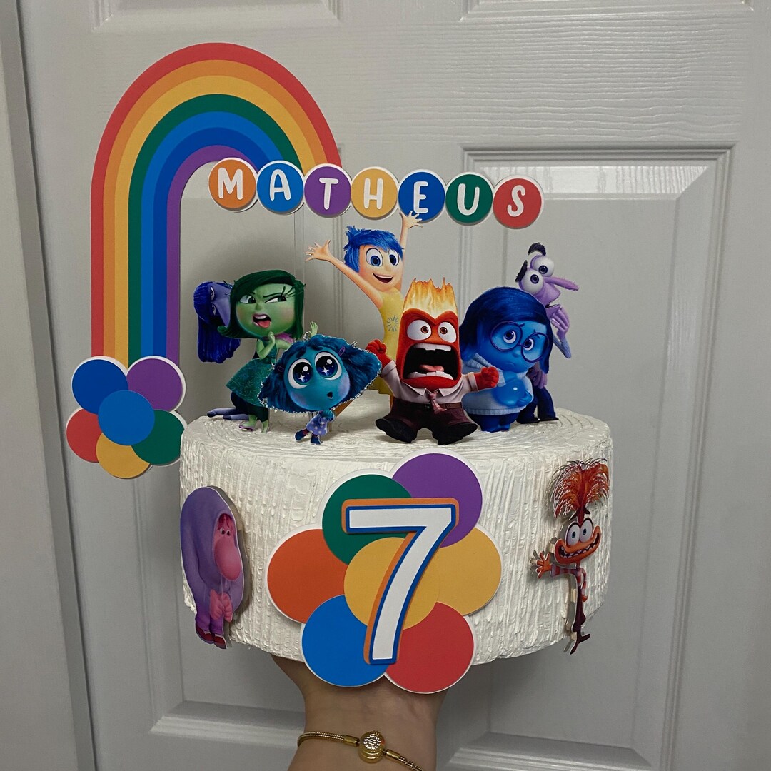 Inside Out Cake Topper - Etsy