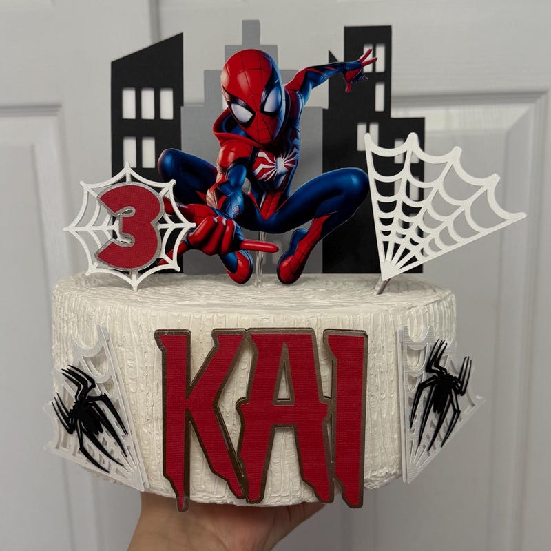 Spiderman Cake Topper - Etsy