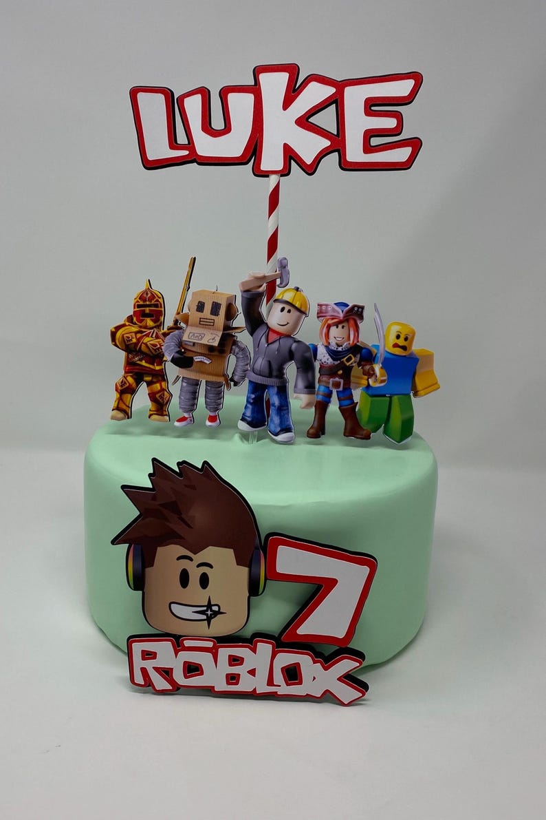 Roblox Cake Topper - Etsy