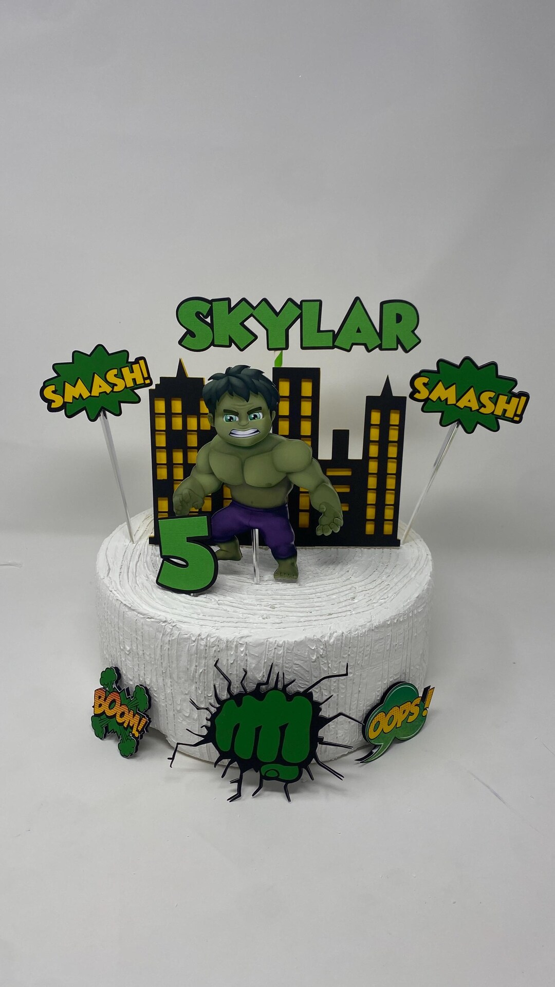 Hulk Cake Topper - Etsy