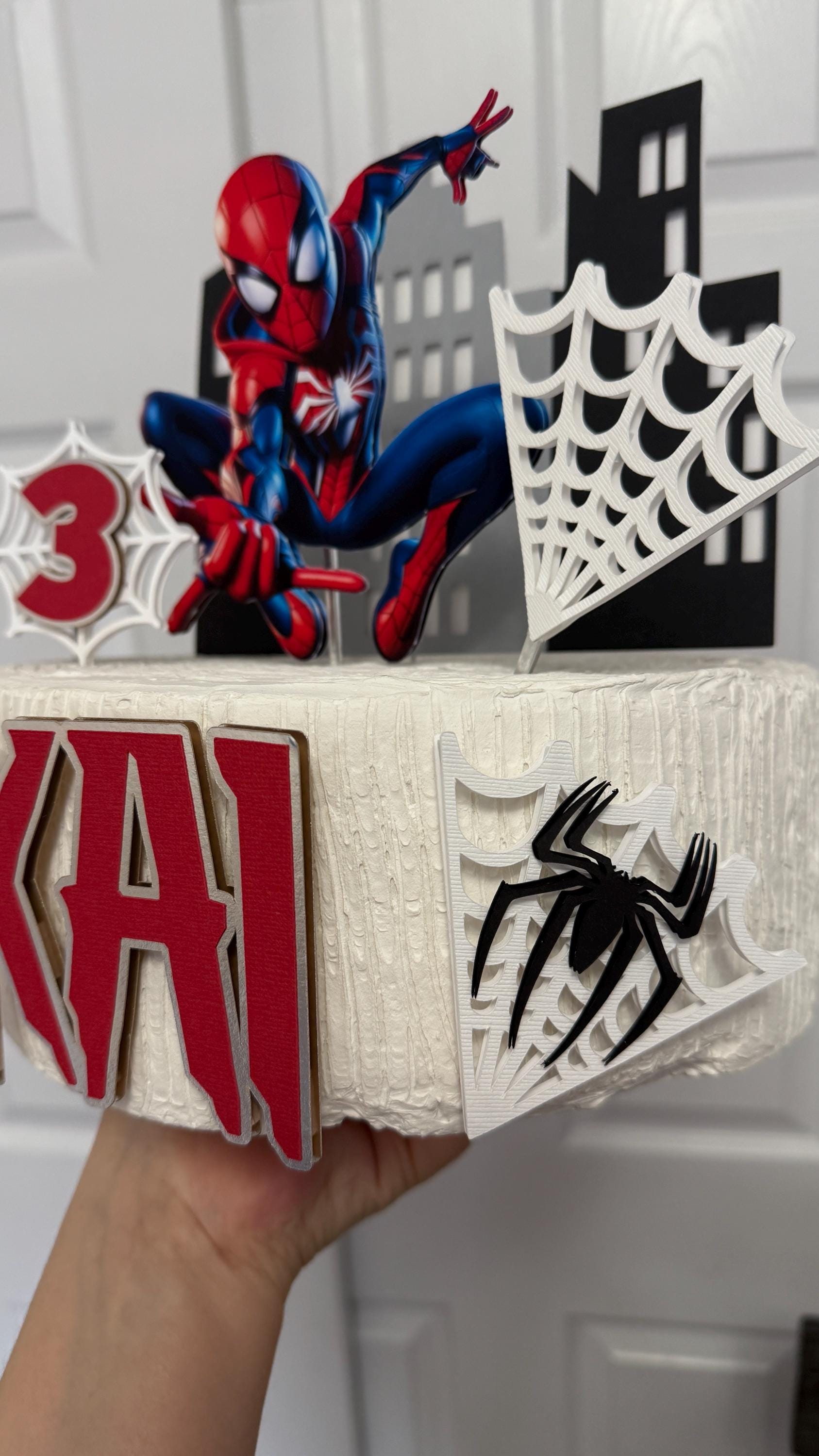 Spider Man Cake Topper - Etsy