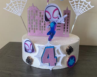 Spidey Ghost Cake Topper - Etsy