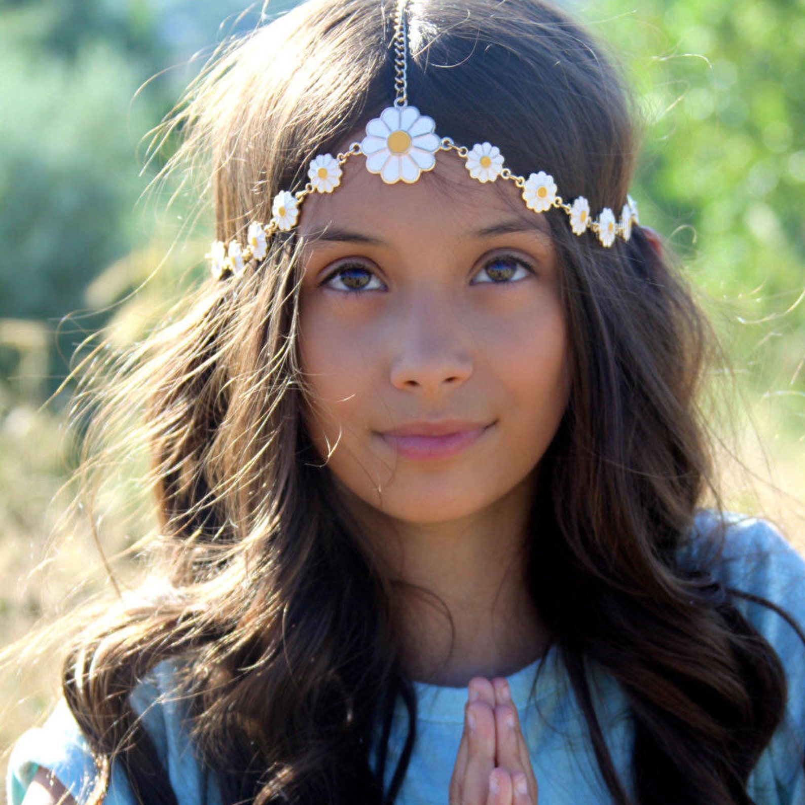 Daisy Flower Chain Headpiece - Etsy