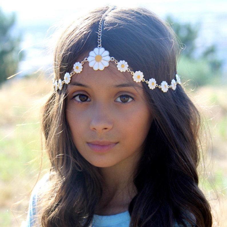 Daisy Flower Chain Headpiece - Etsy