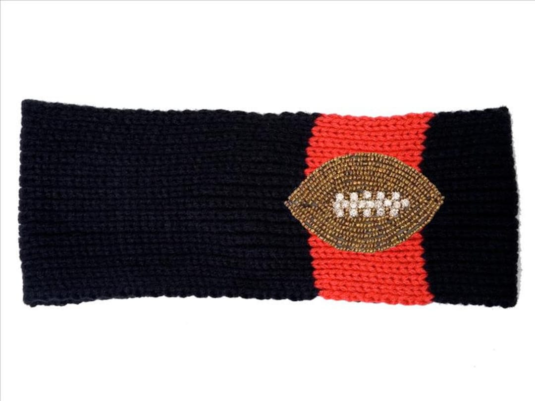Atlanta Falcons Inspired Black & Red Knit Headband Ear Warmer - Etsy
