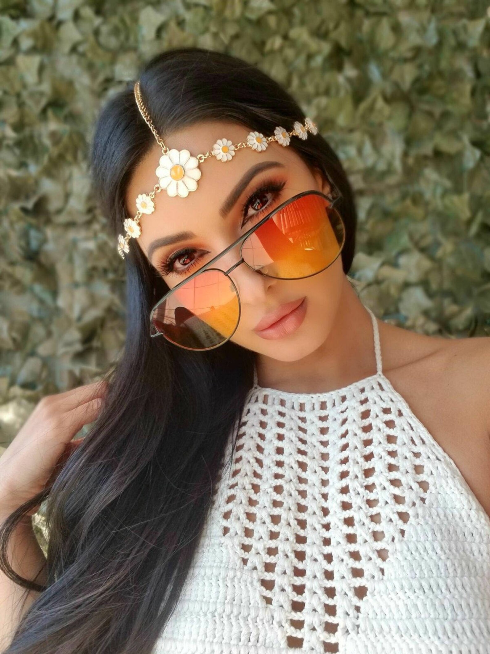 Daisy Flower Chain Headpiece - Etsy