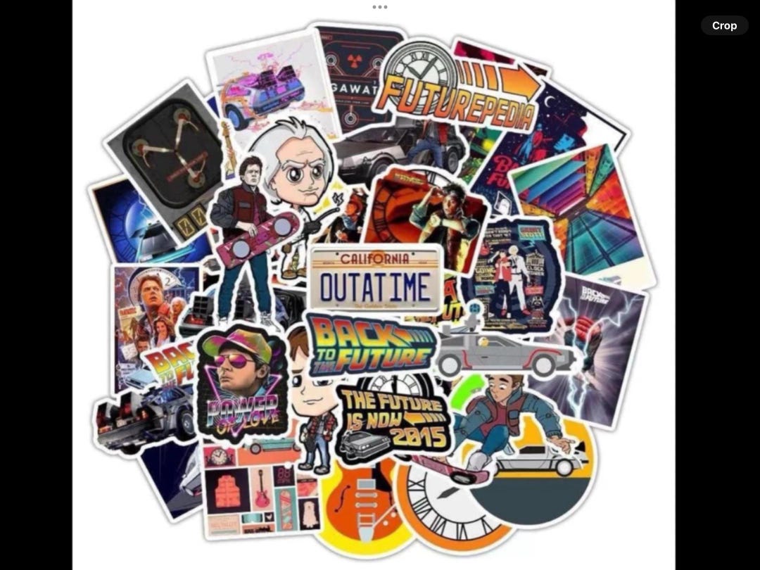 Back to the Future Sticker Pack (random) - Etsy