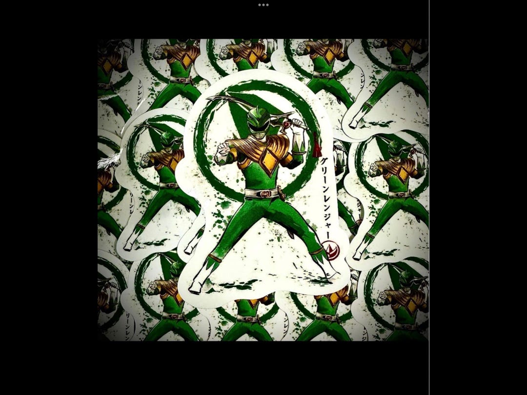 Power Ranger Stickers - Etsy