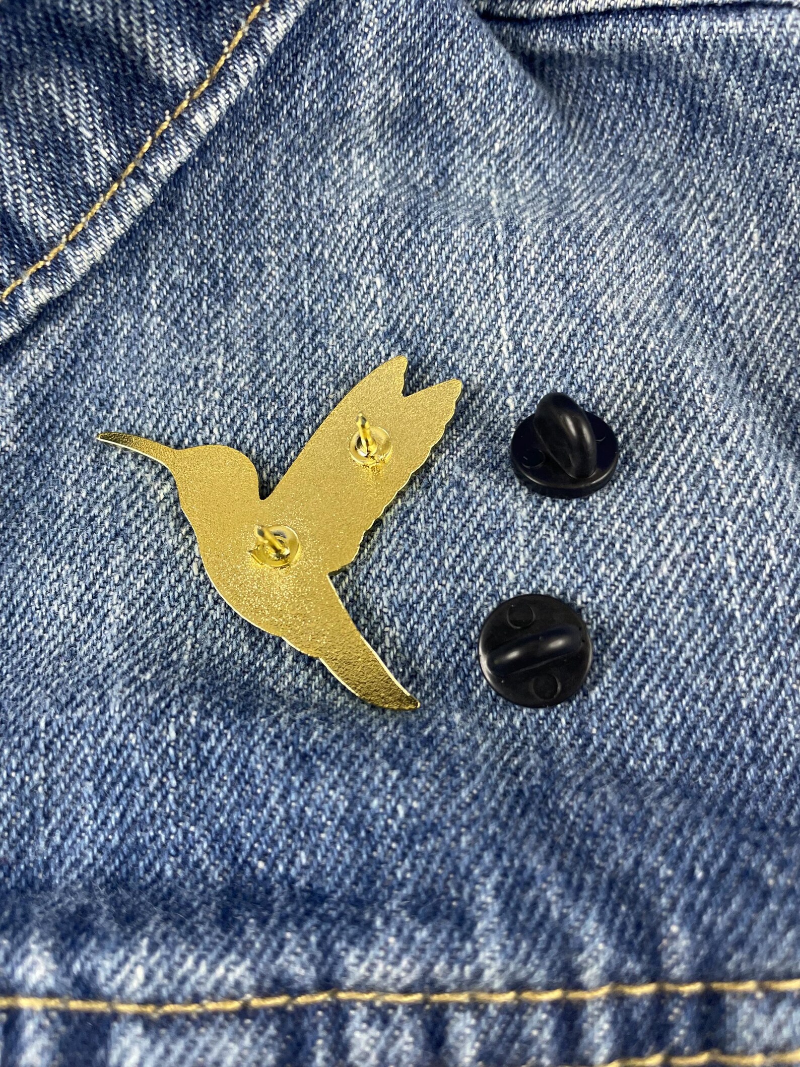 Hummingbird Enamel Pin - Etsy