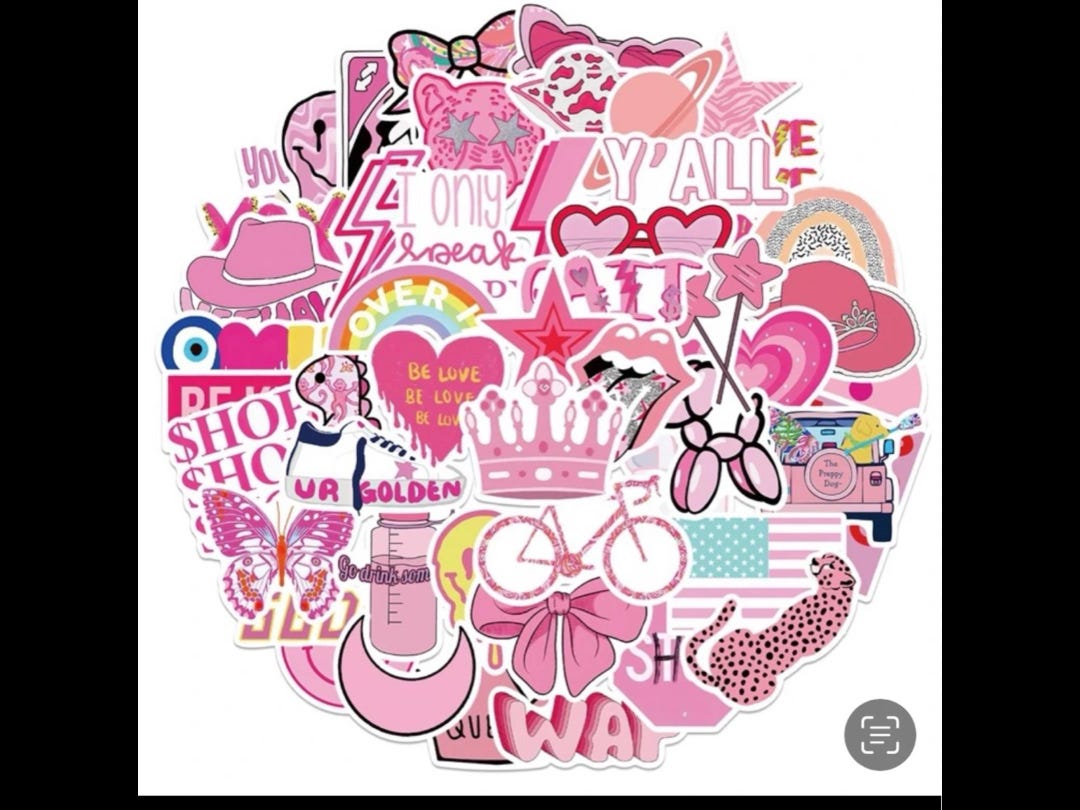 Pink Aesthetic Sticker Set (random Selection) 2-inch - Etsy