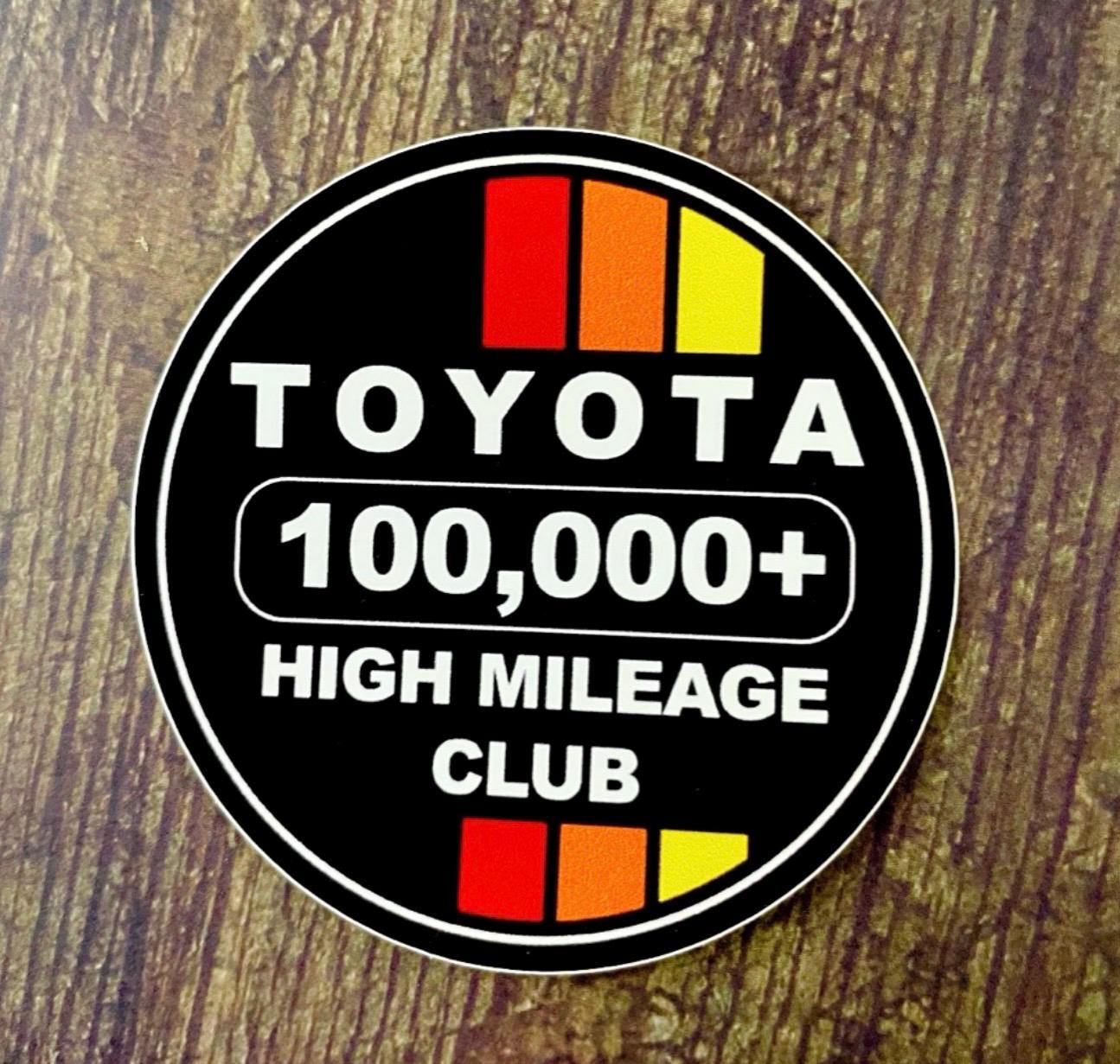 Toyota High Mileage 3-inch Sticker - Etsy