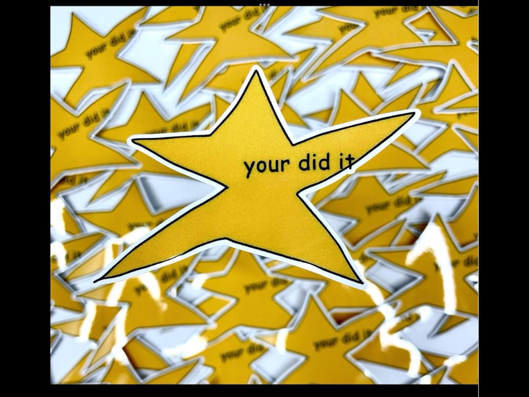 3-inch you Did It Meme Vinyl Sticker - Etsy