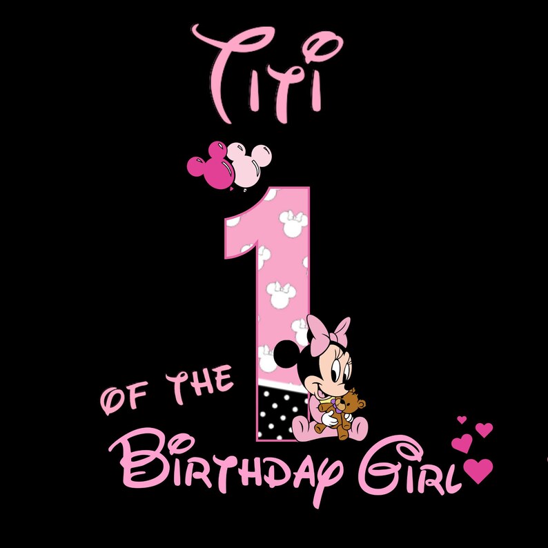 Baby Minnie Birthday Girl Family PNG - Etsy