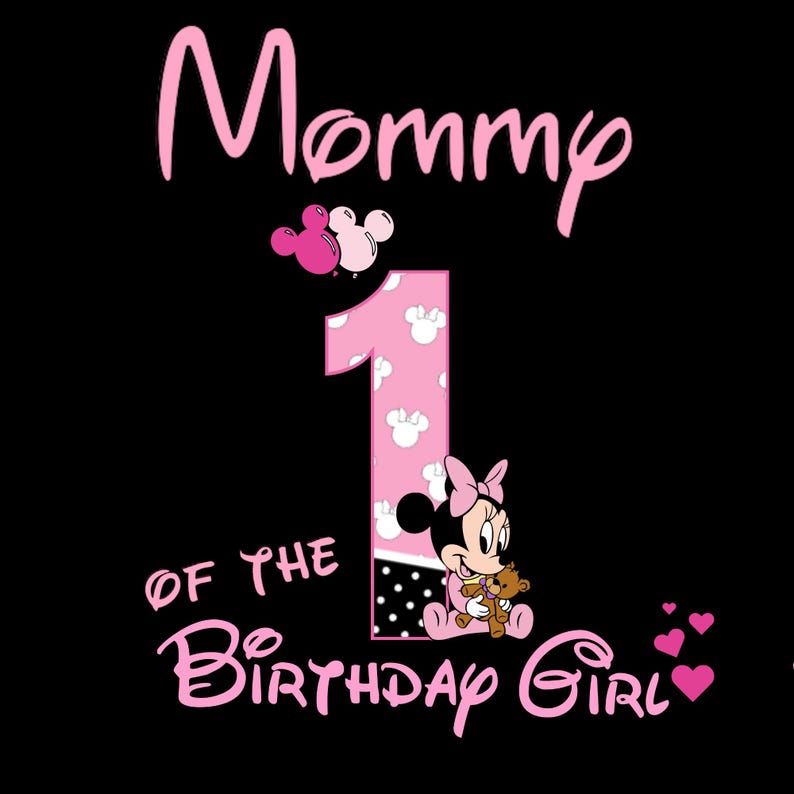 Baby Minnie Birthday Girl Family PNG - Etsy