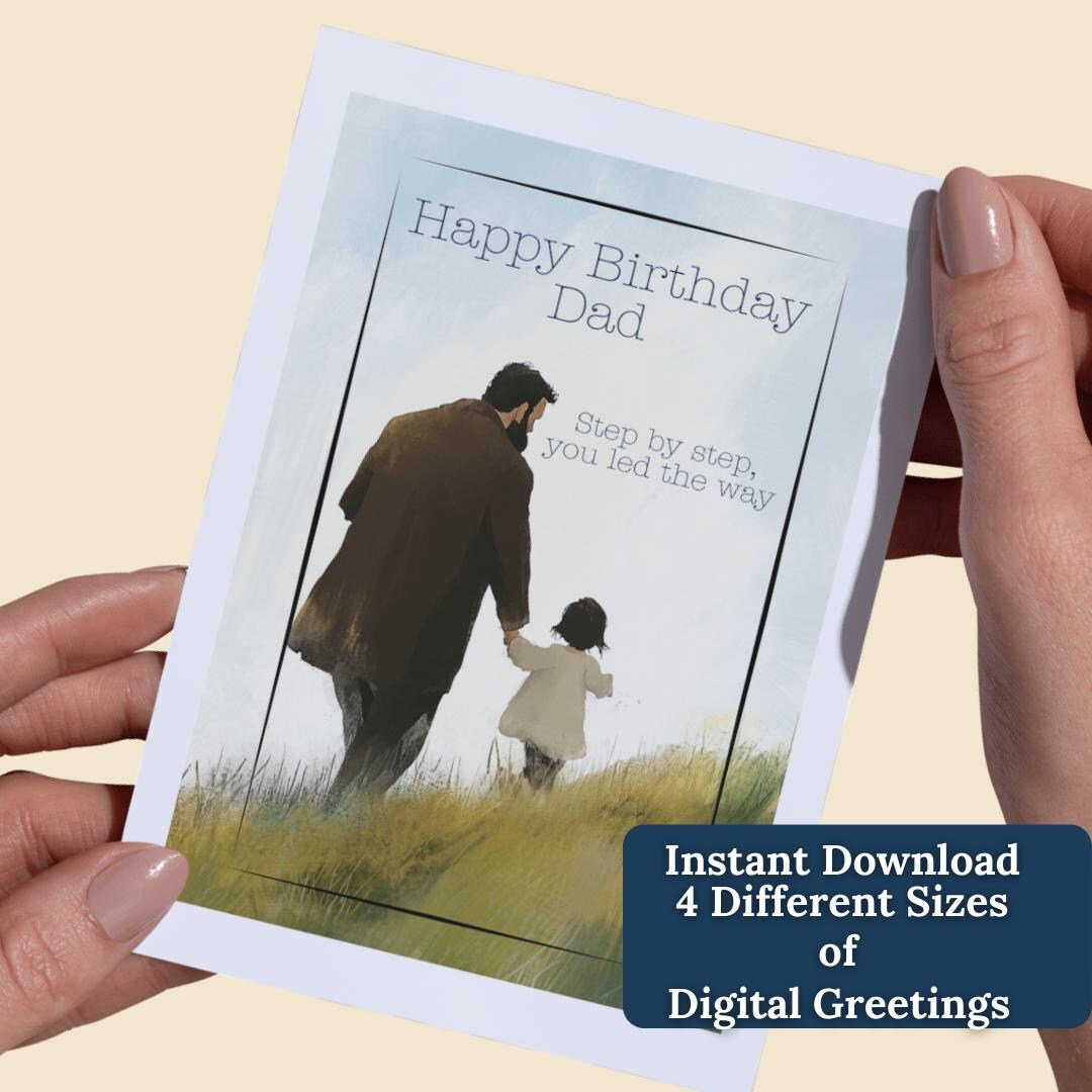 Happy Birthday Dad Card - Printable Father’s Birthday Card ...
