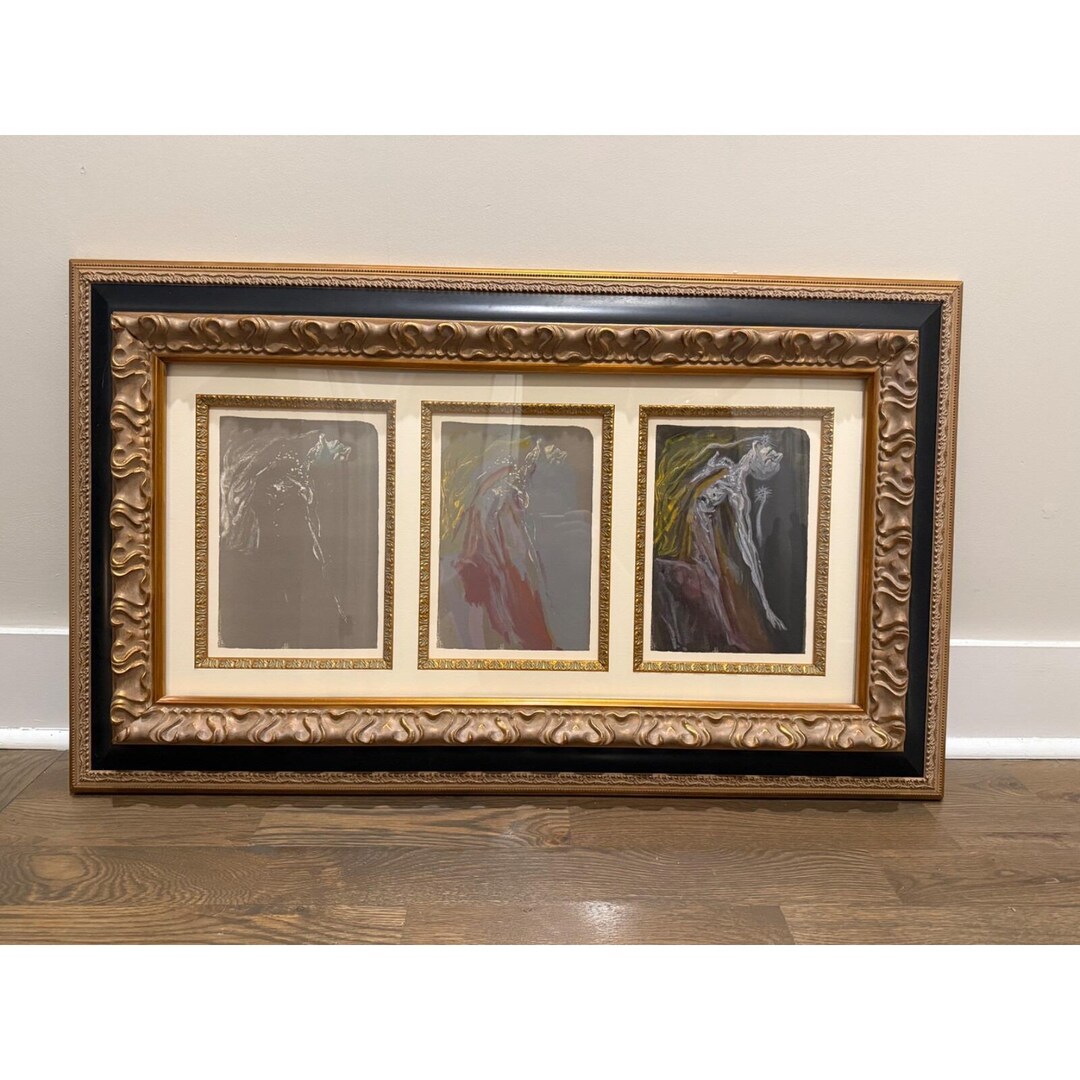 Salvador Dali - the Furies Framed Set Gallery Certificate Original - Etsy